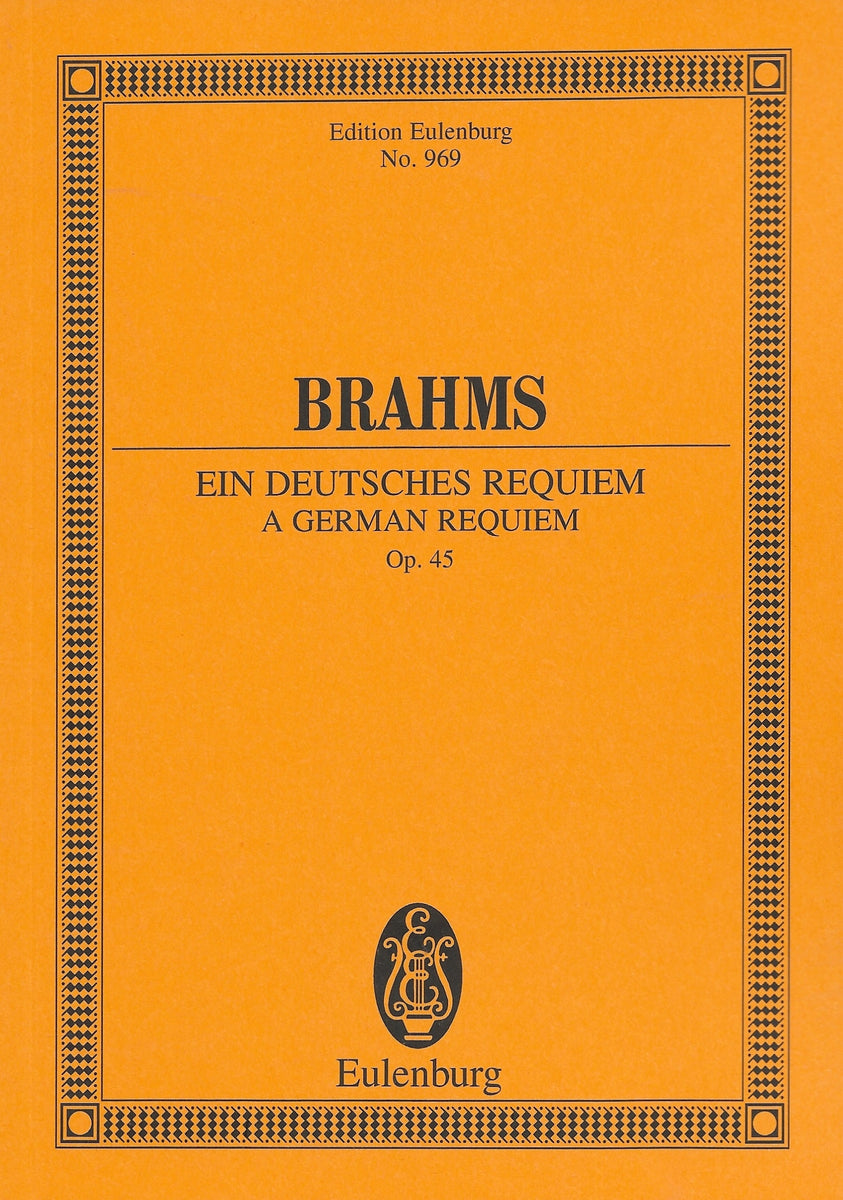 BRAHMS - Ein Deutsches Requiem Op. 45, partitura – Bongiovanni Musica