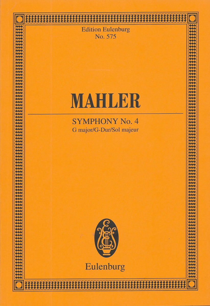 MAHLER - Sinfonia No. 4 in Sol Maggiore, partitura – Bongiovanni Musica