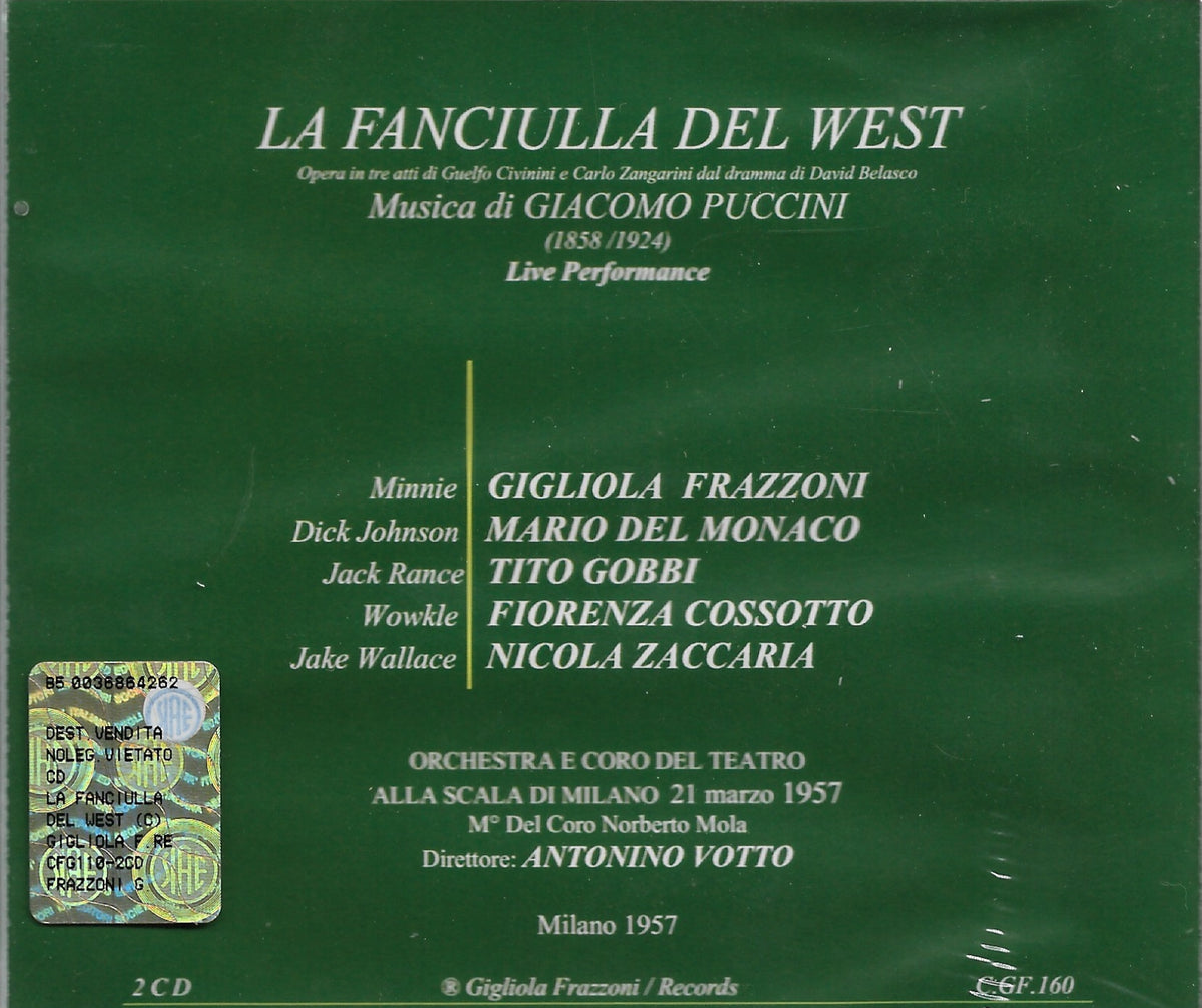 PUCCINI - La Fanciulla del West • Votto (1957) – Bongiovanni Musica