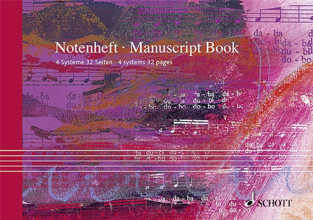 A5 Manuscript Book - landscape (4 righi, 32 pagine) – Bongiovanni Musica