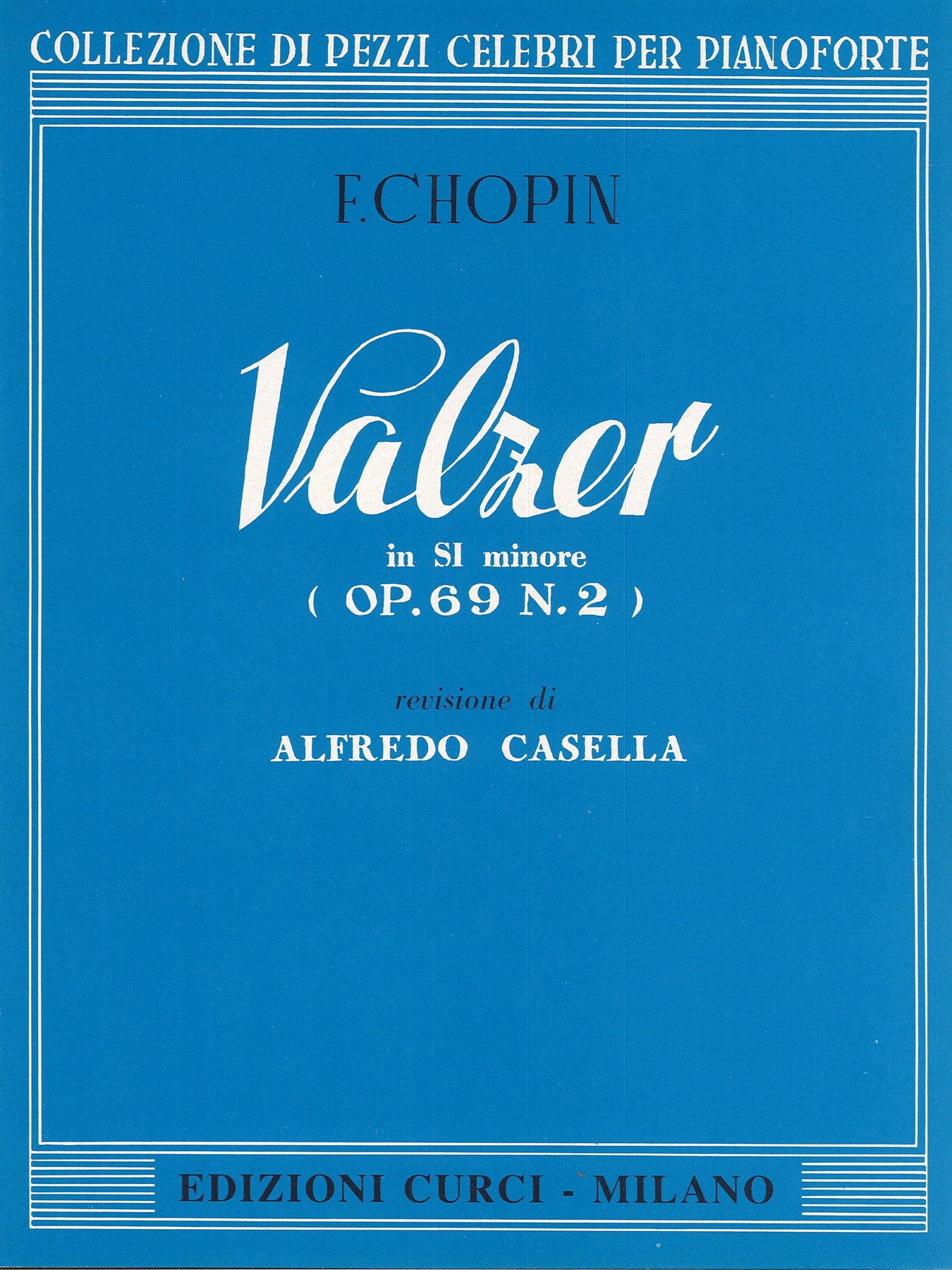 CHOPIN - Valzer in Si min. op. 69 n. 2, per pianoforte – Bongiovanni Musica