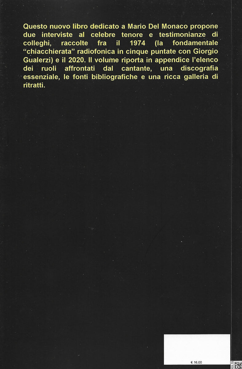 BAUDISSONE - Mario Del Monaco – Bongiovanni Musica