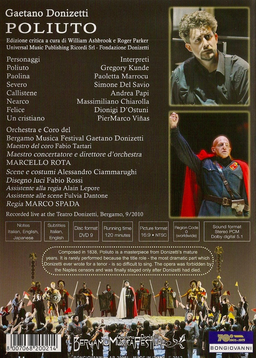 DONIZETTI - Poliuto – Bongiovanni Musica