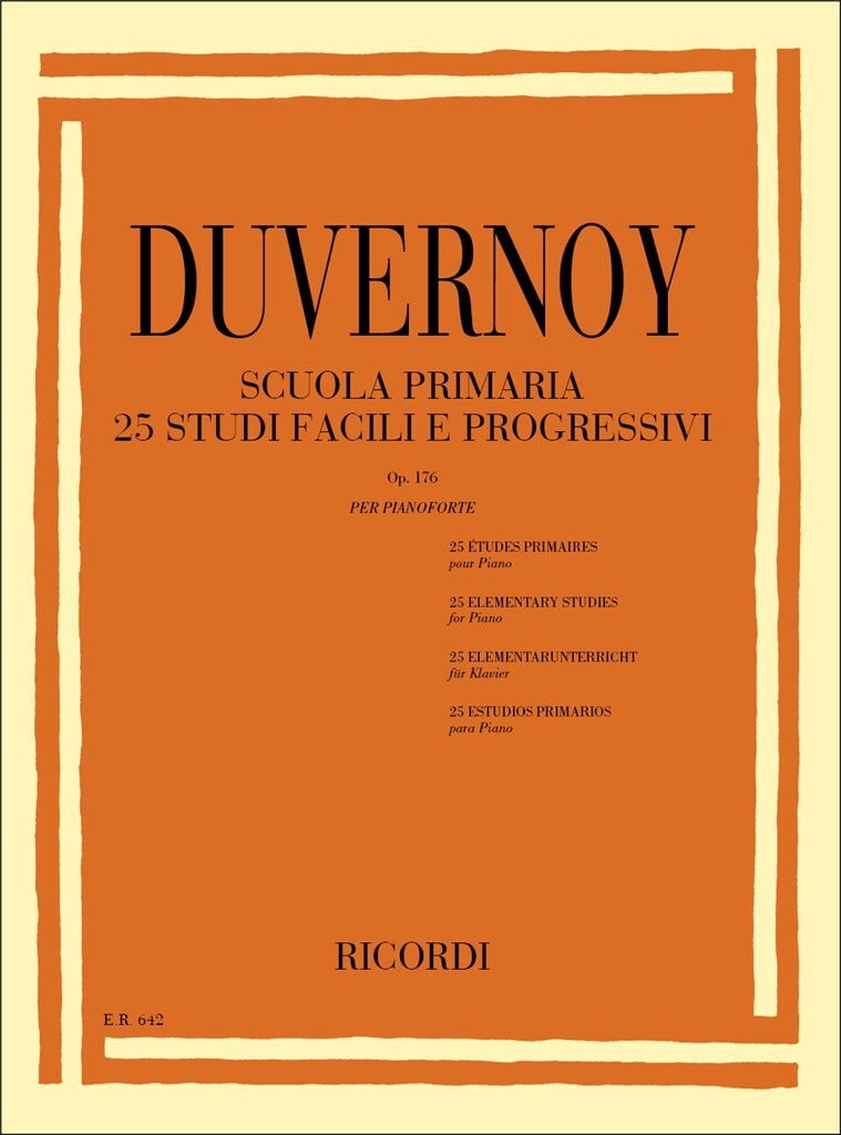DUVERNOY - Scuola Primaria • 25 Studi Facili E Progressivi, Op. 176 ...