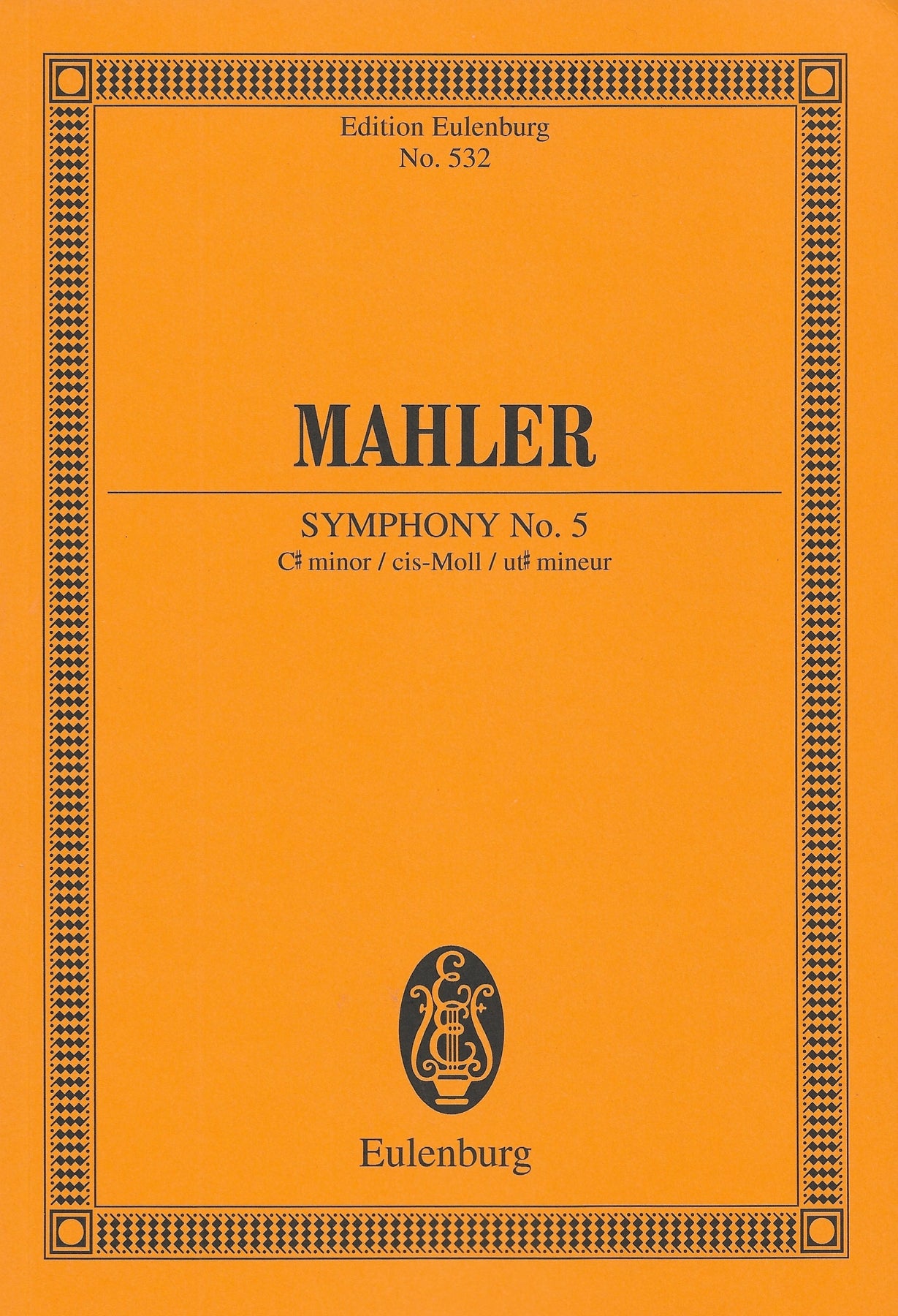 MAHLER - Sinfonia No. 5 in do minore, partitura – Bongiovanni Musica